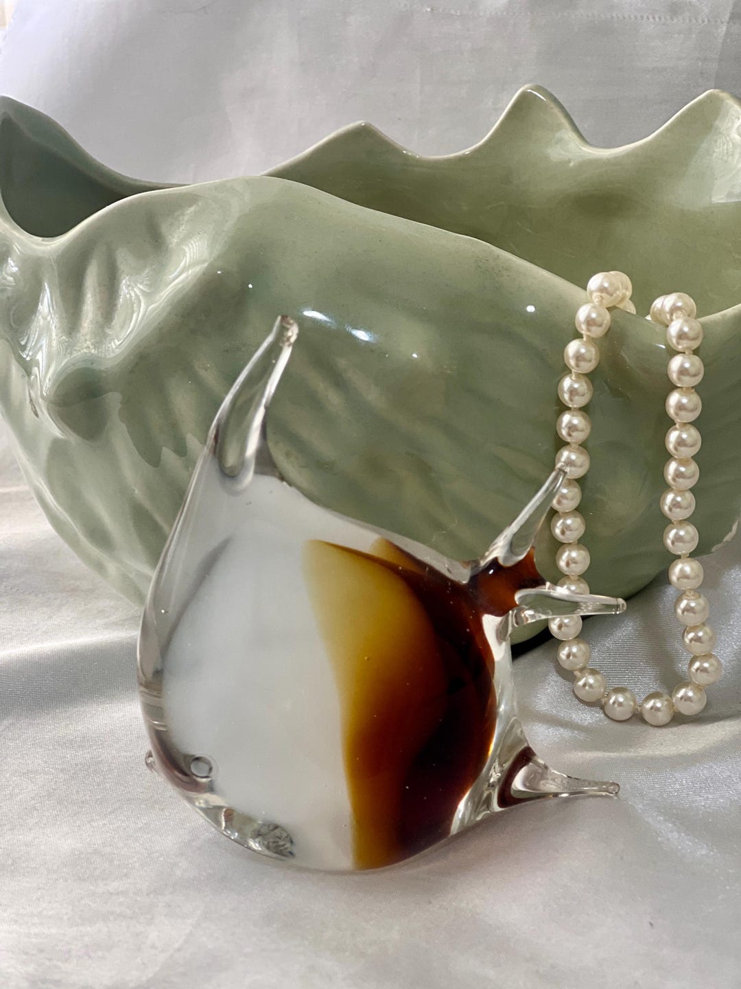 Vintage Murano Style Glass Fish Decor, Collectible - Etsy