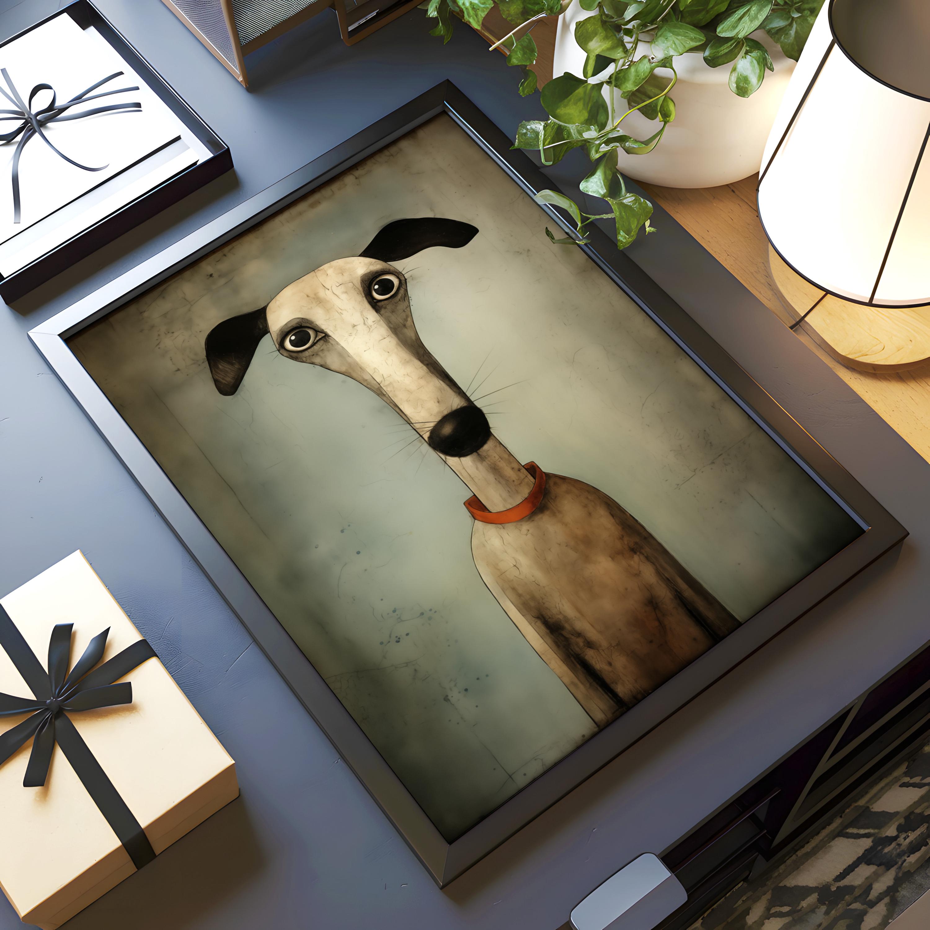 Vintage Dog Print Whimsical Dog Art Pet Wall Art Decor Living Room ...