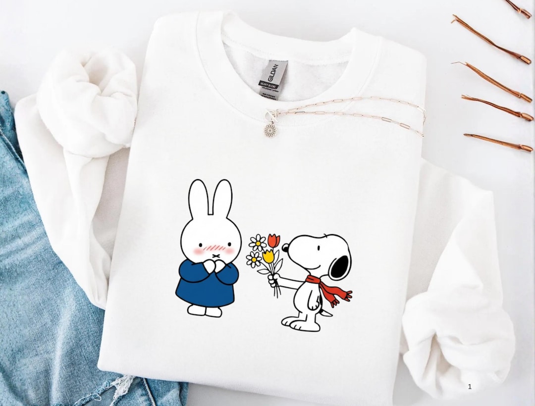 Miffy and Snoopy Shirt, Snoopy Gifts, Miffy Sweatshirt for Kids, Cute ...
