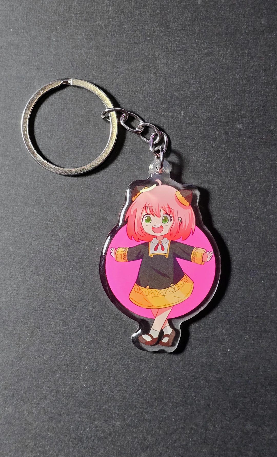 Anya Forger Acrylic Keychain | Spy X Family Anime Charm - Etsy