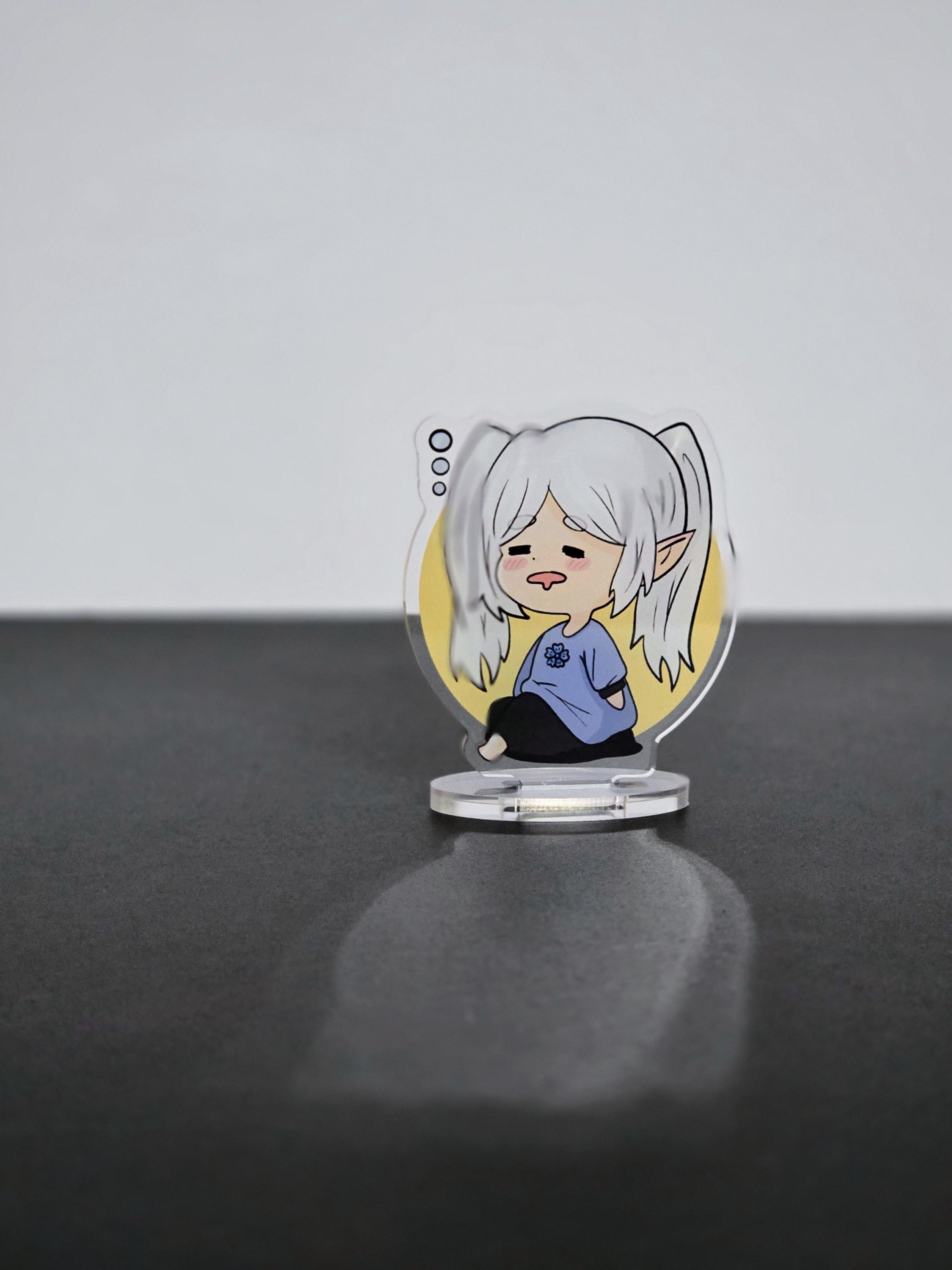 Frieren Mini Acrylic Stand | Frieren Anime Merch | Chibi Standee ...