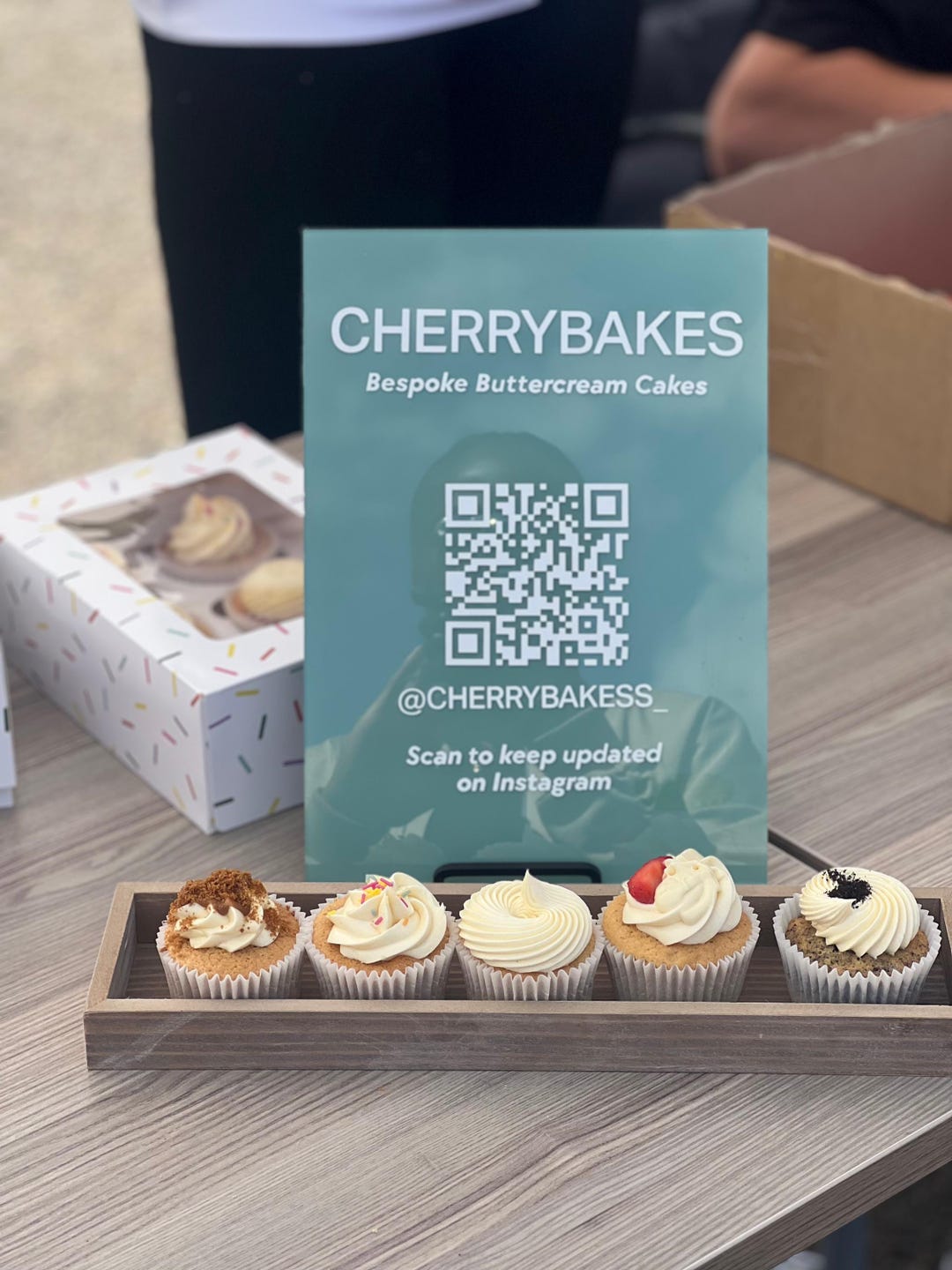 Personalised QR Code Display Sign, Custom A4 Acrylic Business Sign ...