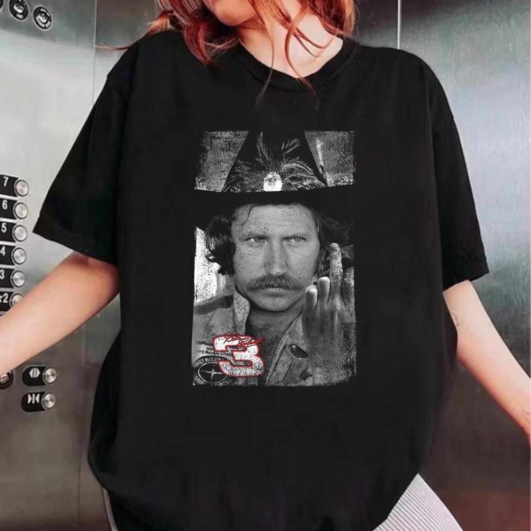 Dale Earnhardt Middle Finger T-shirt, Comfort Color Shirt, Retro T ...