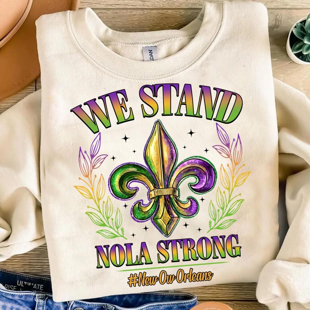 Support New Orleans Png, We Stand NOLA Strong Png, Louisiana Culture ...