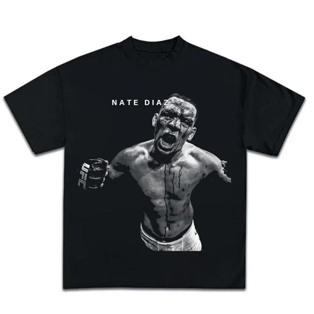 Comfort Colors Nate Diaz Shirt, Vintage UFC Bootleg 90s Graphic Tee ...