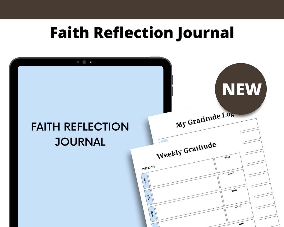 Faith Journal With Gratitude Planner Prayer & Scripture Sections Bible ...