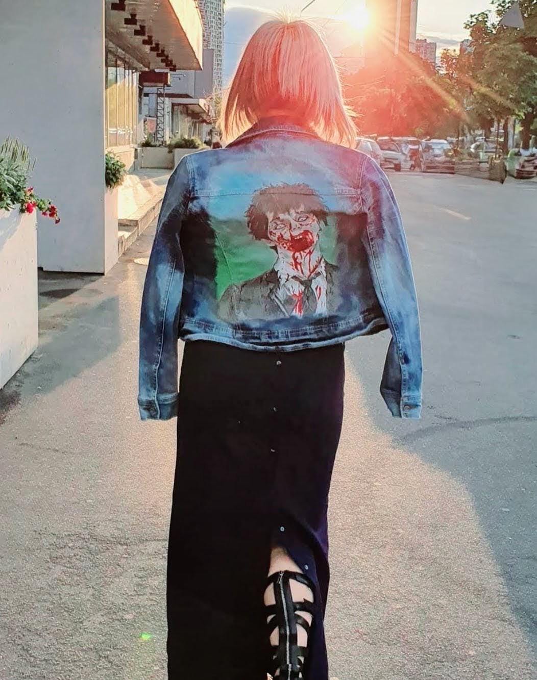 Personalized Denim Jacket, Art Custom Hand Painted Jacket, Unique ...