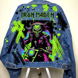 Hand-painted Denim Jacket, Art Custom Personalized Jacket, Unique ...
