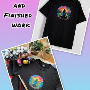 Hand-painted Custom T-shirt: Personalized Design Painted Clothing - Etsy