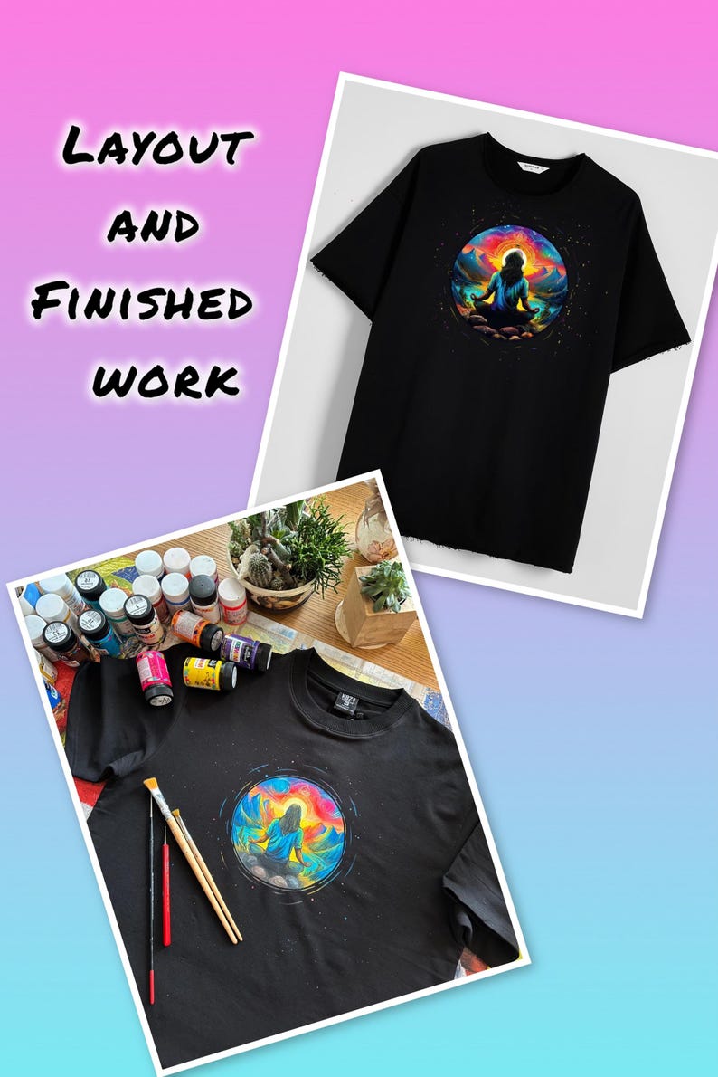 Hand-painted Custom T-shirt: Personalized Design Painted Clothing - Etsy