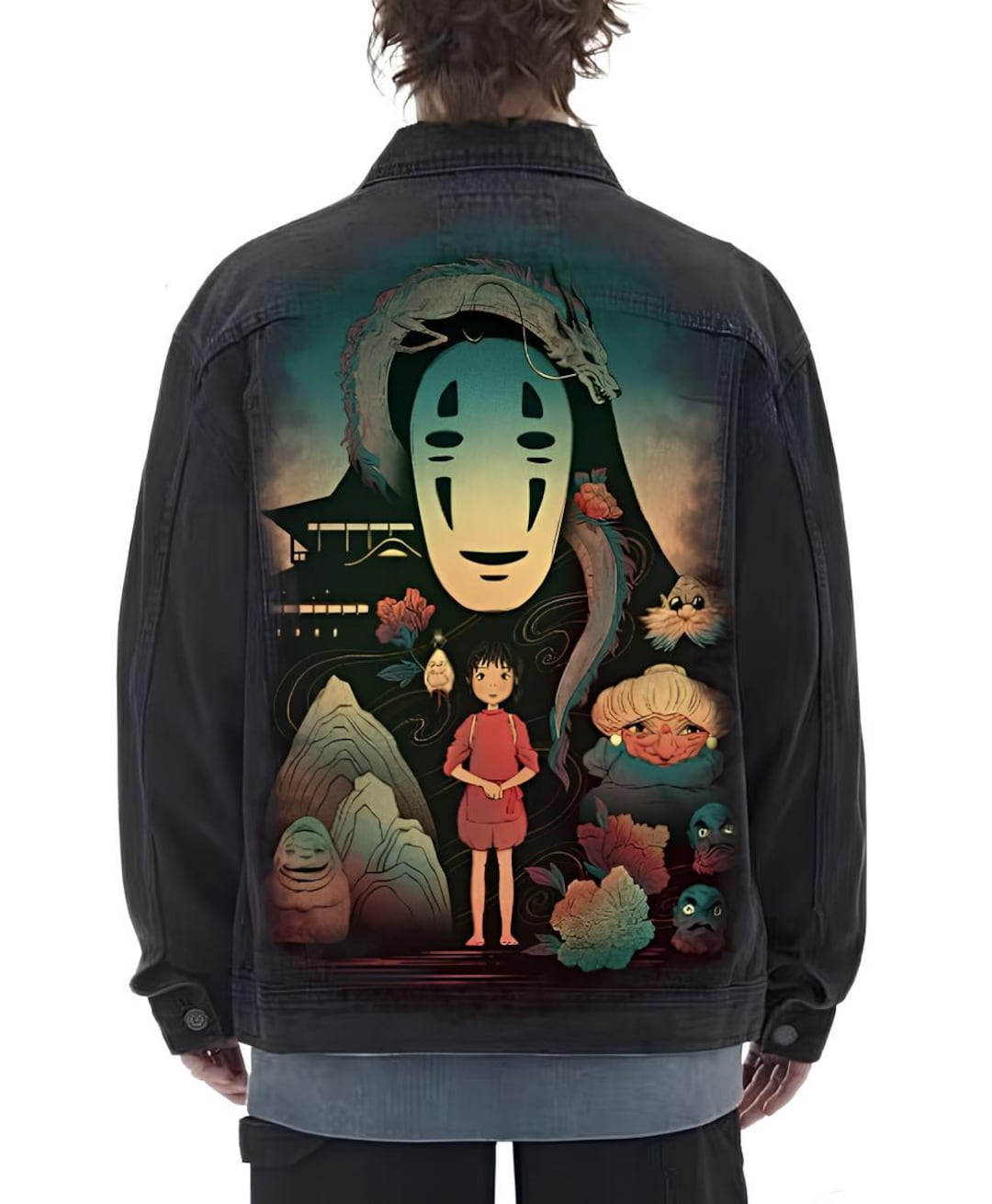 Custom Anime Jacket Made to Order, Painted Denim Jacket, Personalized ...