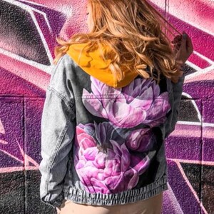 Hand-painted Denim Jacket, Art Custom Personalized Jacket, Unique ...