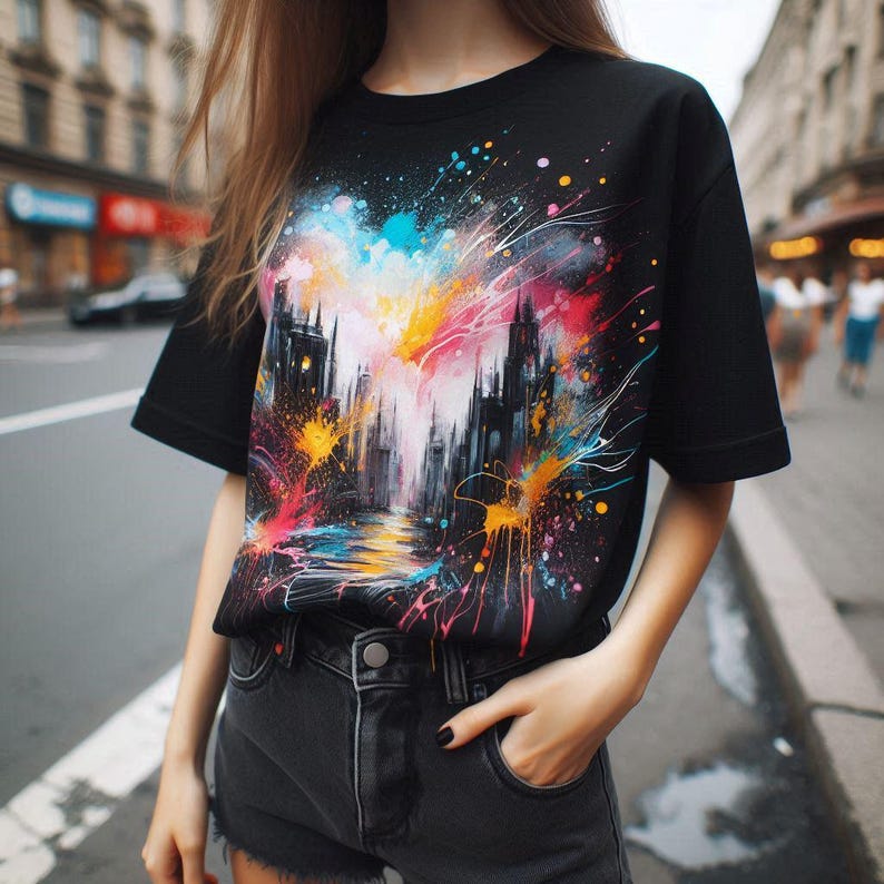 Hand-painted Custom T-shirt: Personalized Design Painted Clothing - Etsy