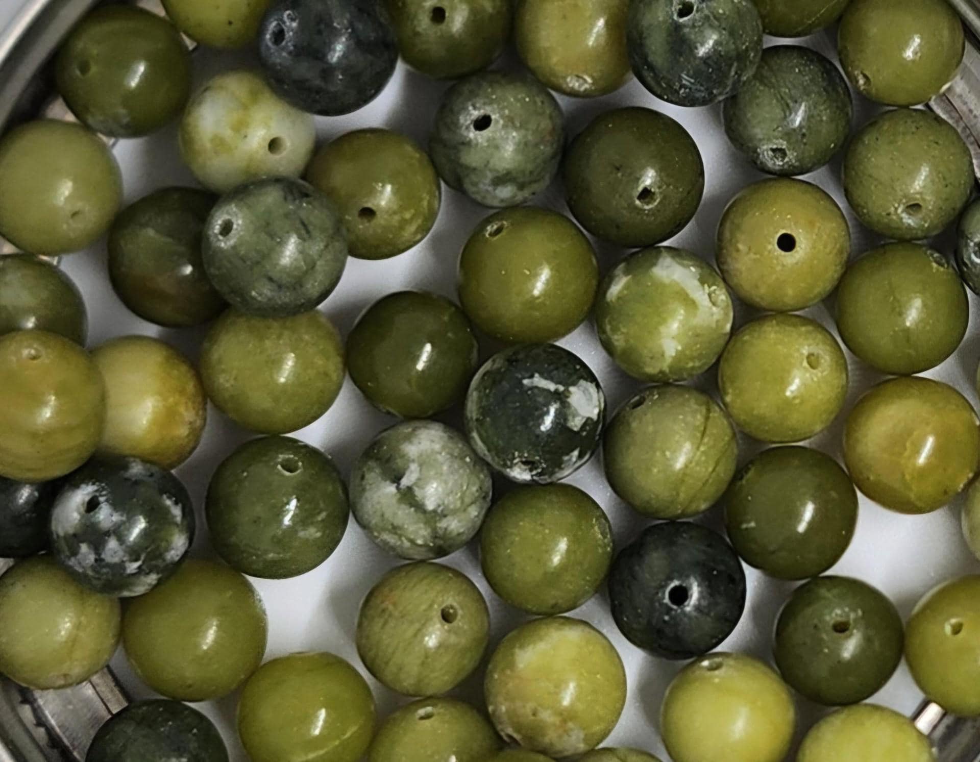 Genuine Connemara Marble 10 Mm Beads From County Galway, Ireland, Irish ...