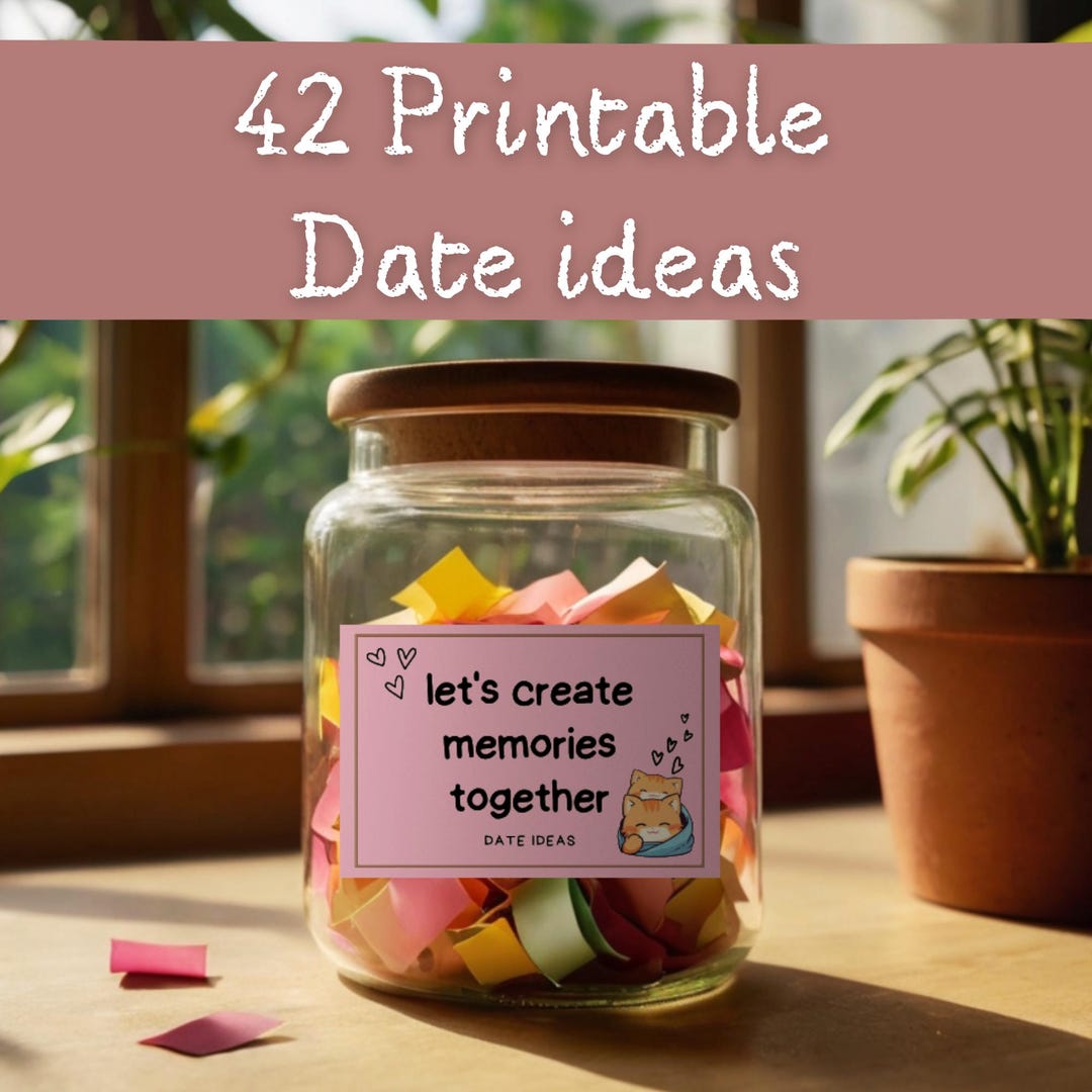 42 Printable Date Ideas - Etsy