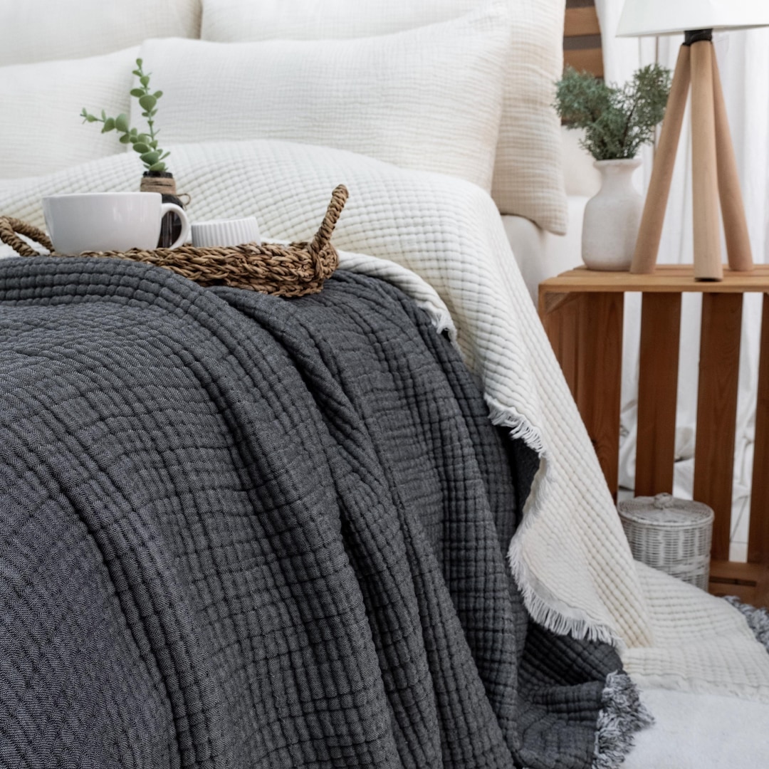 Muslin Comforter: King Size Cotton Quilt, OEKO-TEX Certified - Etsy