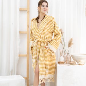 Rainbow Bubble Bathrobe, Hand Woven Robe, Cotton Bathrobe, Colorfuly ...
