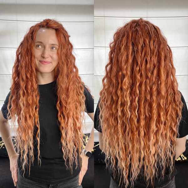 Red Hair Extensions - Etsy