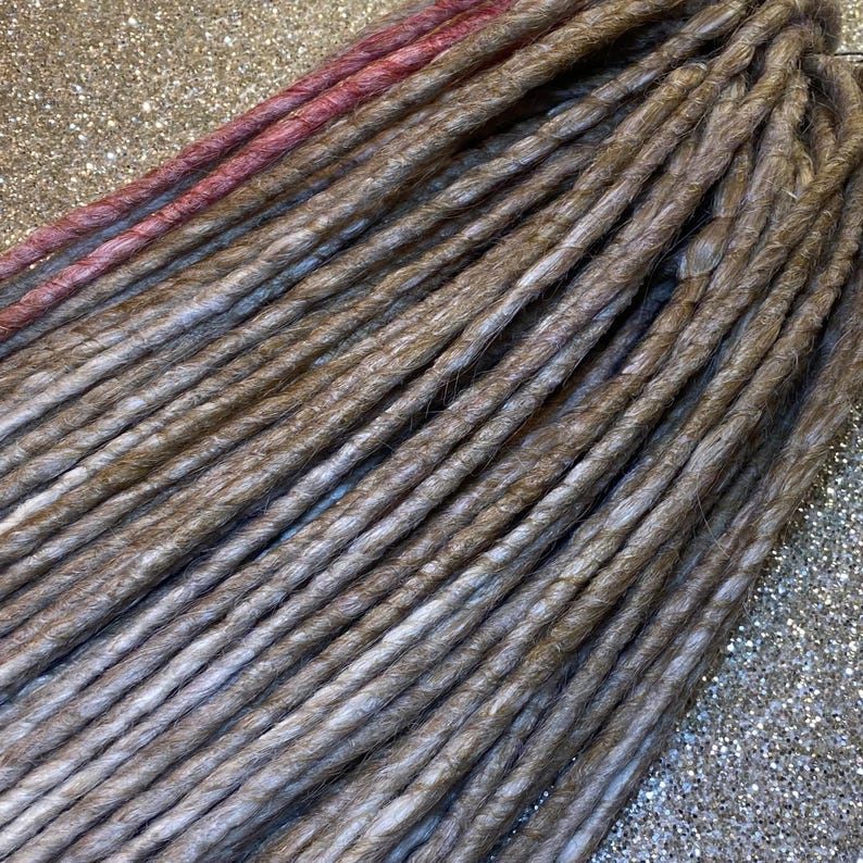 Light Brown Ombre Crochet Dreadlocks Handmade Smooth Texture Hair ...