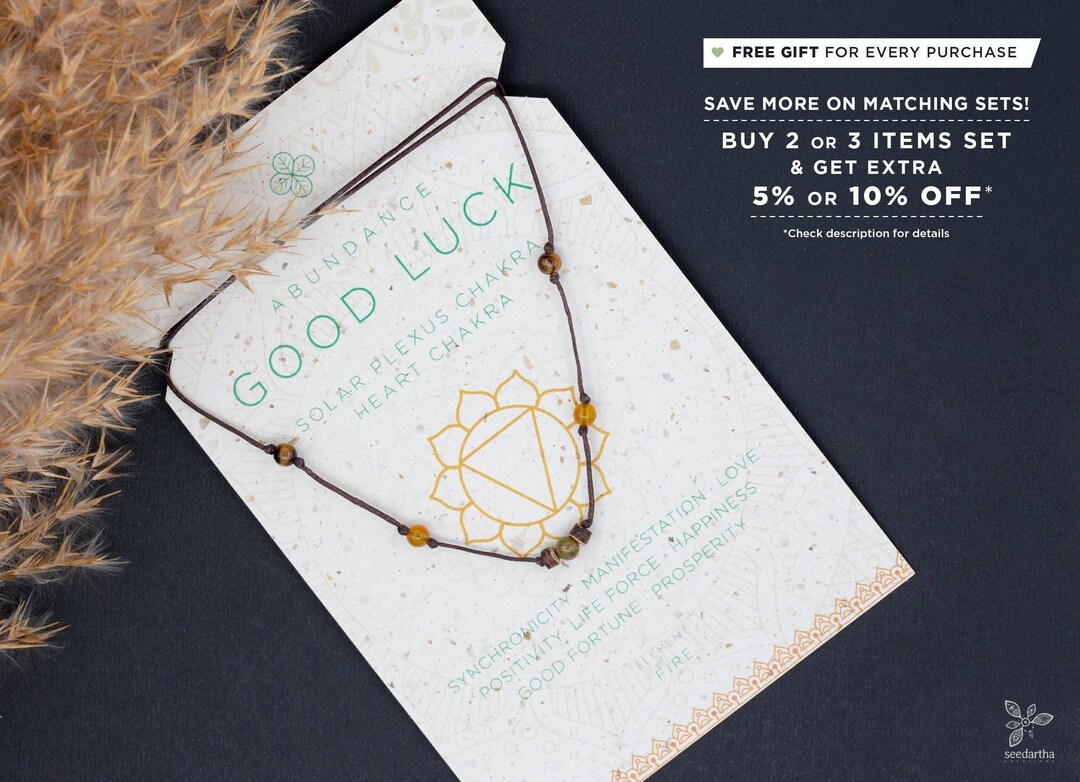 Good Luck Talisman Necklace. Manifestation and Prosperity Crystals ...