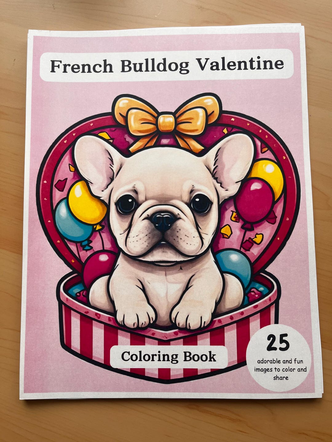 French Bulldog Valentine’s Day Coloring Book – Cute Frenchie Love ...