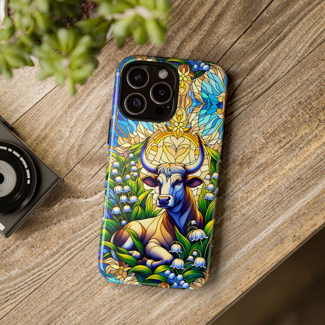 Stained Effect Glass Tarus iPhone 16 Pro Max Tough Case April May ...