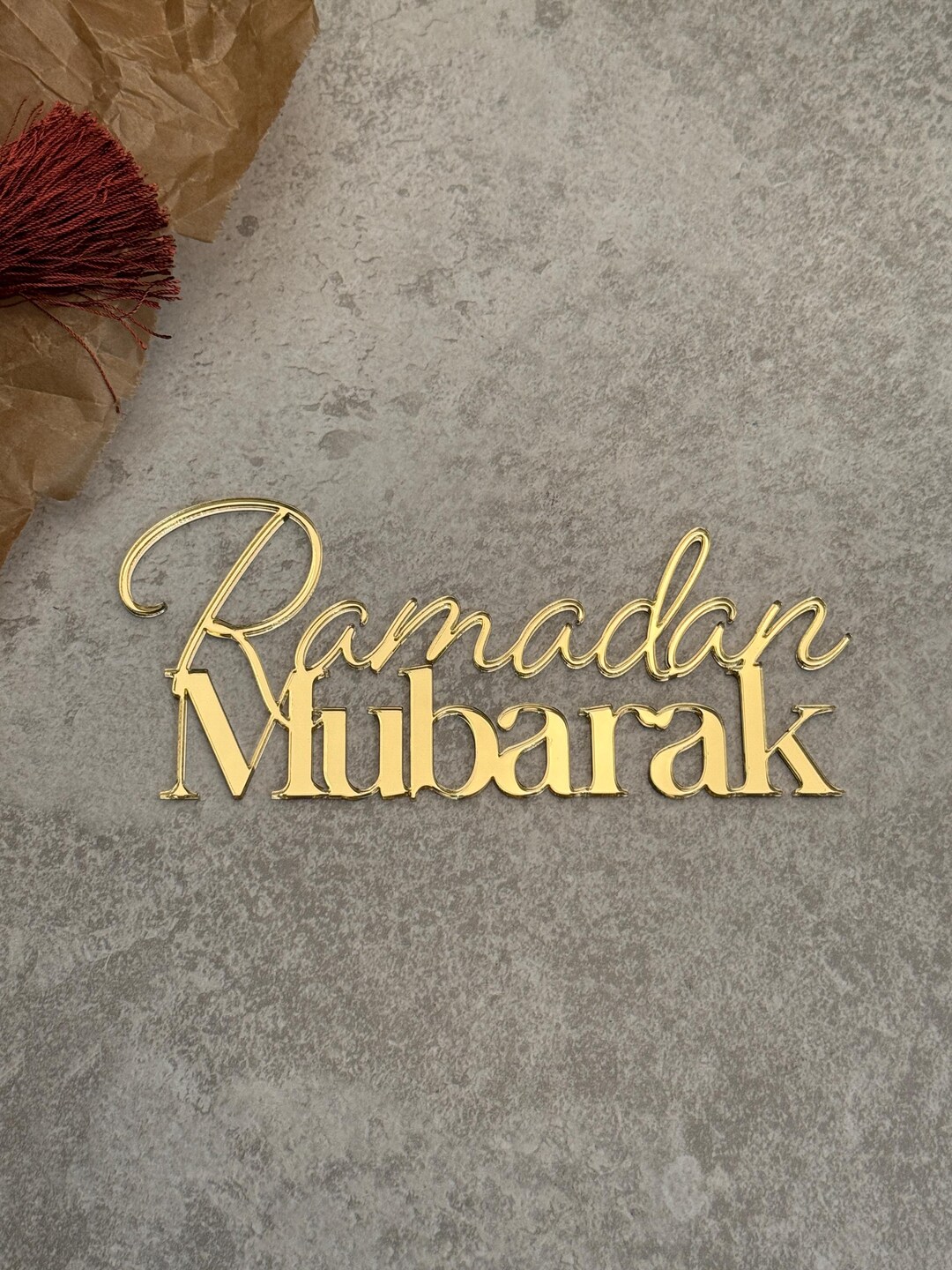 Ramadan Mubarak Cake Topper Cake Charm Festival Bayram Mubarek - Etsy