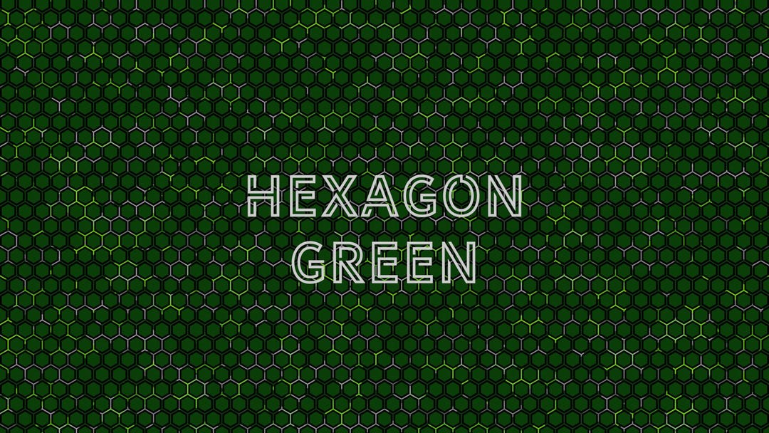 Hexagon - Green, Streaming Overlay Package - Versamark Projects - Etsy