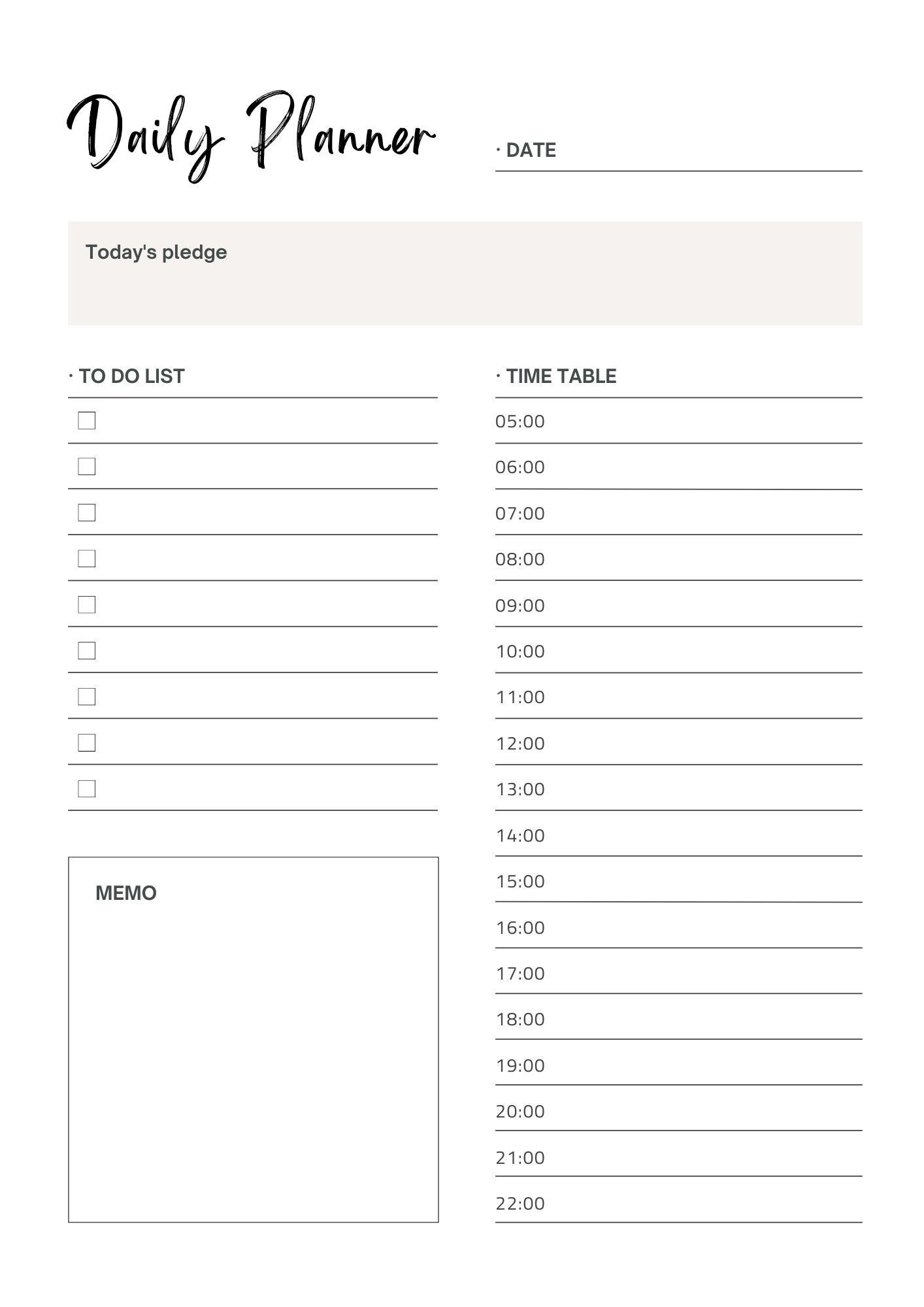 Editable Plan Maker - Etsy