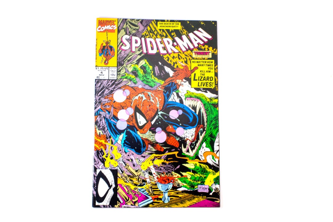 SPIDER-MAN #4 (1990, Marvel) - Torment Part 4 of 5 — “the Lizard Lives ...