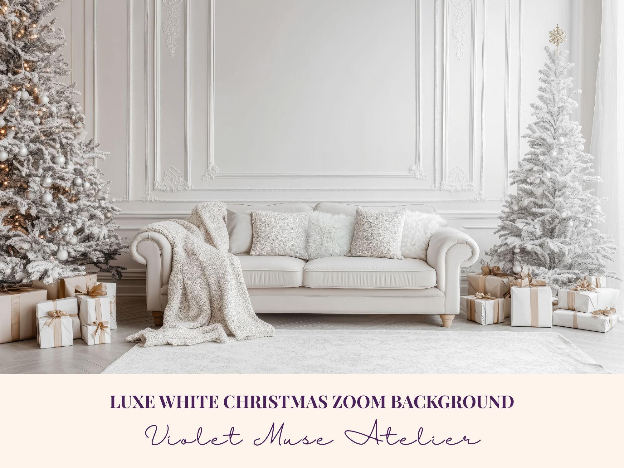 Elegant Christmas Zoom Background