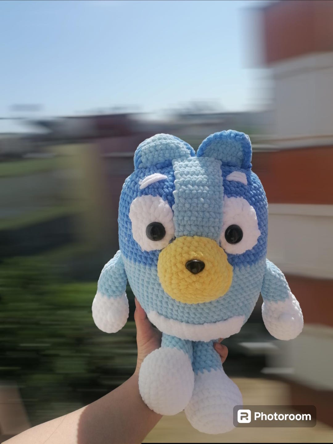 Jumbo Crochet Bluey Heeler Puppies - XL Hand-crocheted Toy for Bluey ...