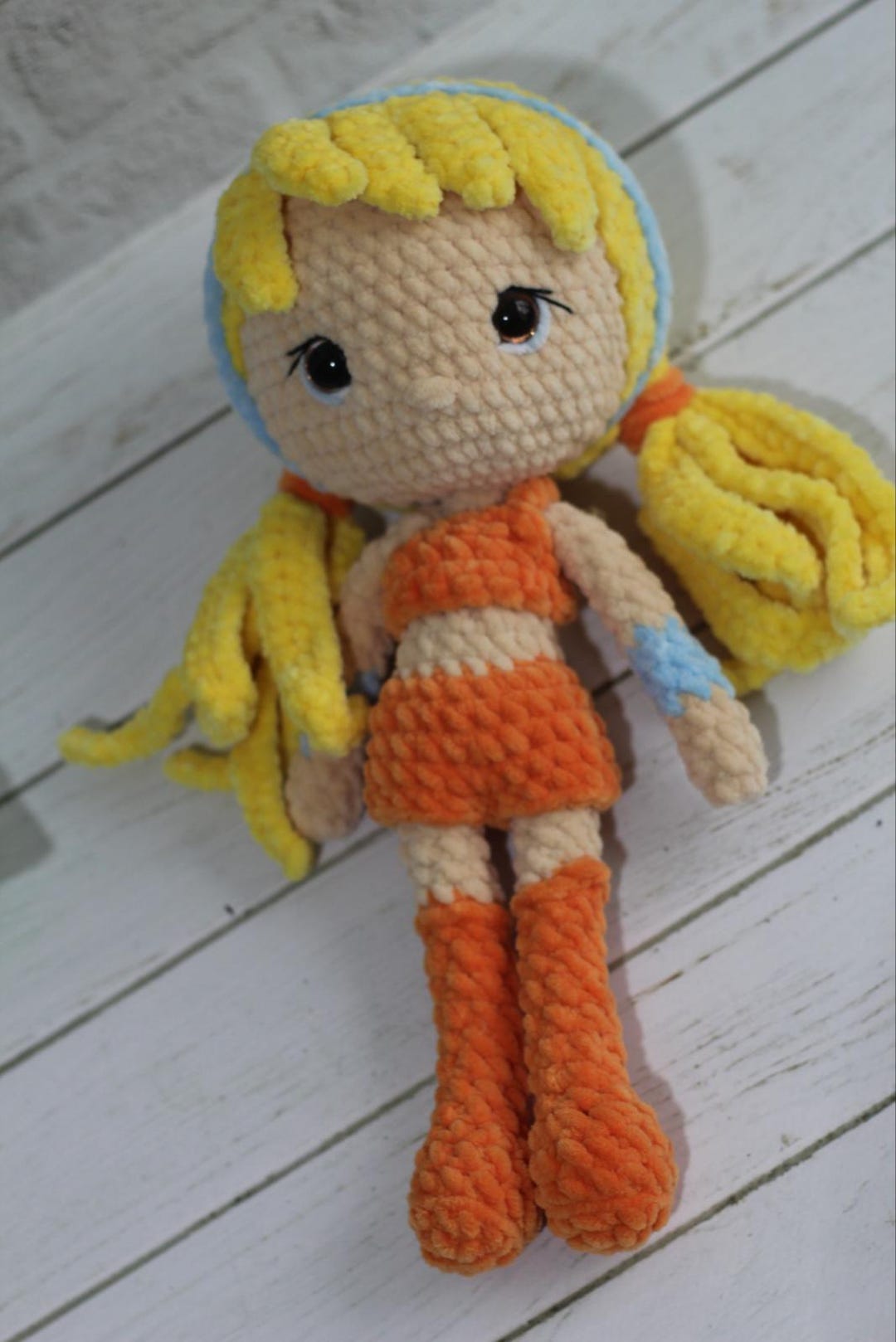 Crochet Winx Club Stella Plush – Handmade Crochet Doll – Soft Plush ...