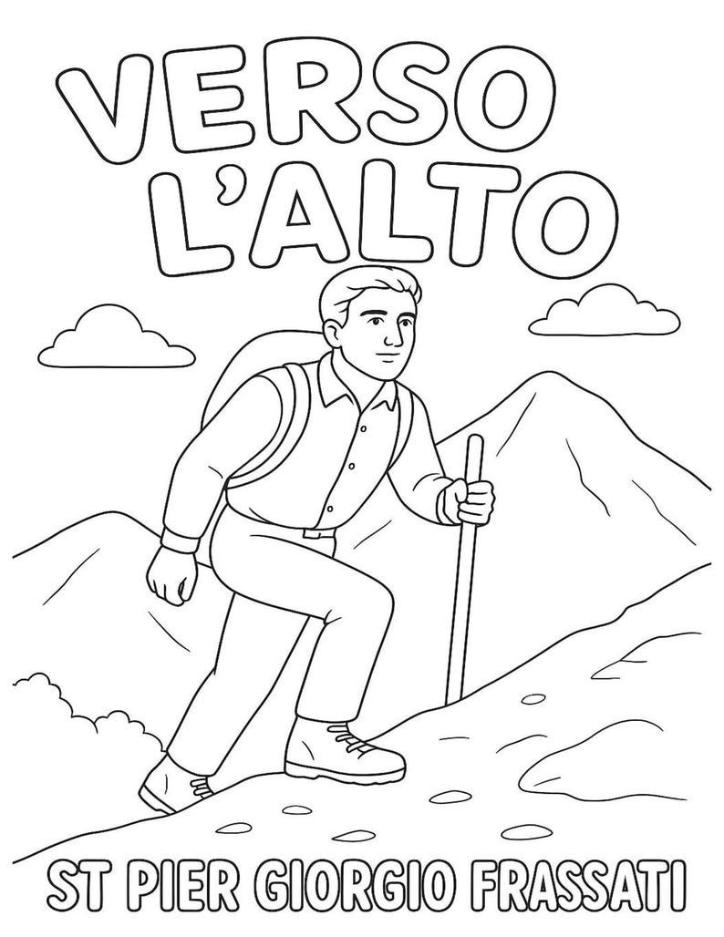 St. Pier Giorgio Frassati Coloring Pages | Catholic Saint Printable ...