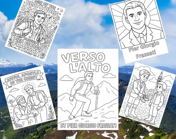 St. Pier Giorgio Frassati Coloring Pages | Catholic Saint Printable ...