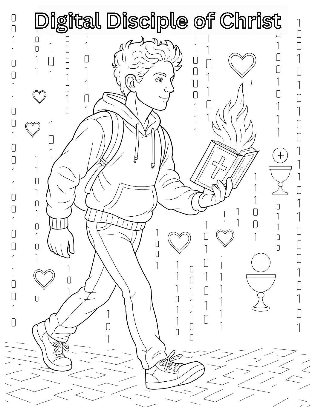 St. Carlo Acutis Coloring Page | Catholic Saint Printable | Religious ...