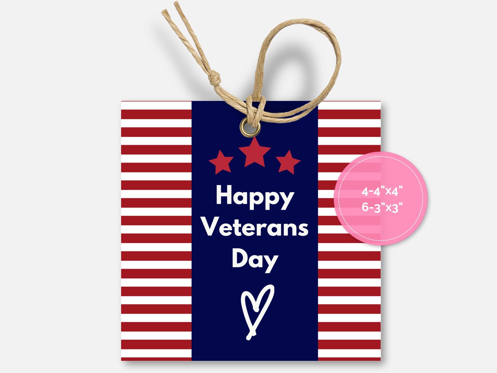 Happy Veterans Day Gift Tag Stickers (digital Download) - Etsy
