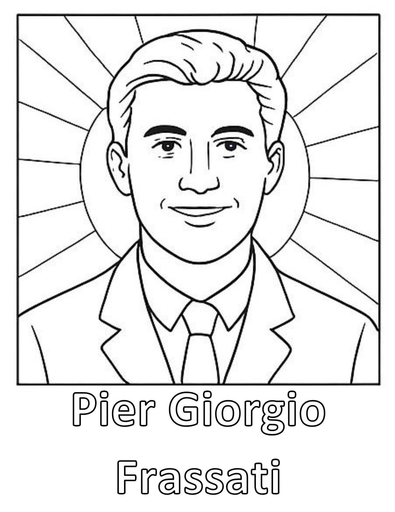 St. Pier Giorgio Frassati Coloring Pages | Catholic Saint Printable ...