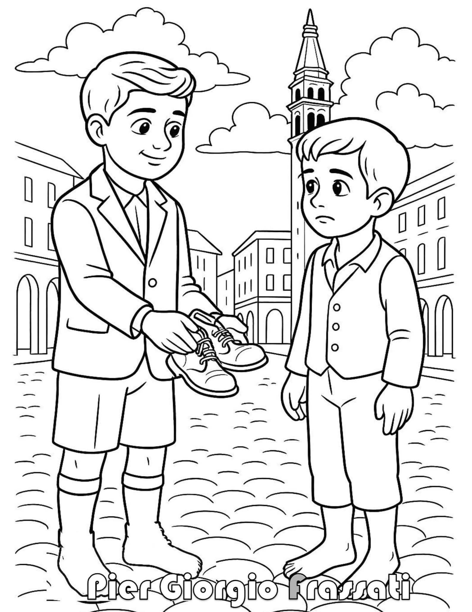 St. Pier Giorgio Frassati Coloring Pages | Catholic Saint Printable ...