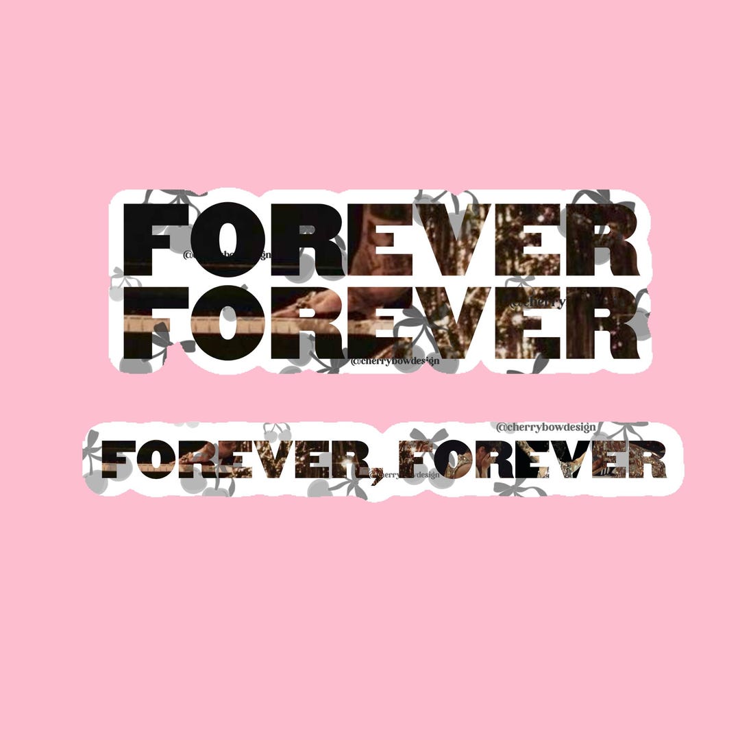 Stickers Glossy Sticker Harry Styles Comeback Forever Forever We Belong ...