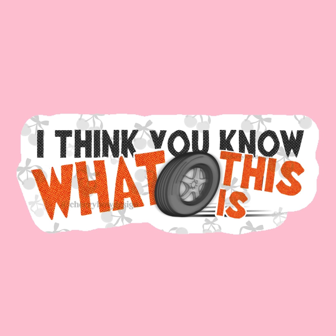 Stickers Glossy Sticker Tate Mcrae Sports Car I Think You Know What ...