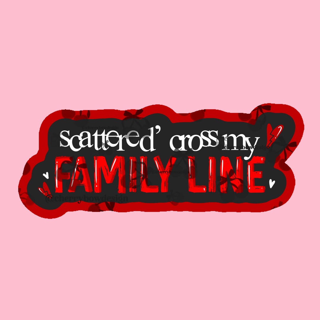 Stickers Glossy Sticker Conan Gray Family Line Superache Wishbone World ...
