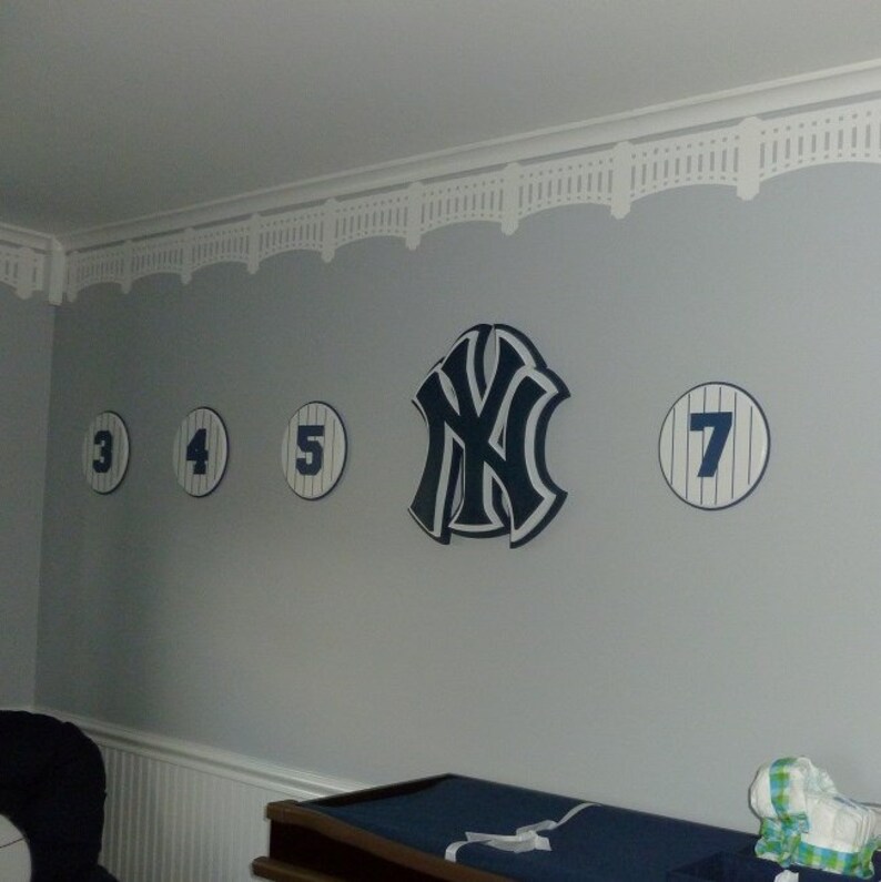 NY Yankee Stadium Stencil, DIY, Baseball Wall Decor, Wall Stencil ...
