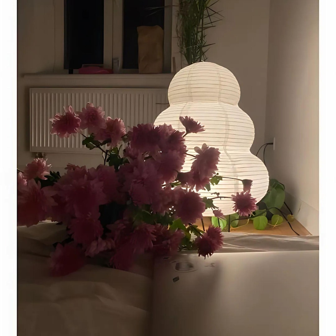 Japanese-style LED Rice Paper Table Lamp, Noguchi Three-tone Light, Eye ...