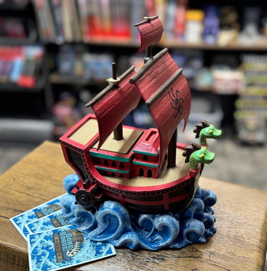 Boa Hancock Ship Deck Box: Hand-painted One Piece Card Storage & Dice ...
