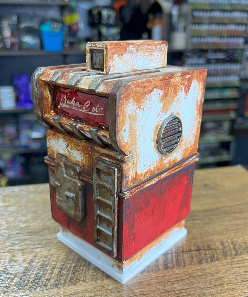 Fallout Nuka-a-cola Vending Machine Deck Box Handcrafted Card Storage ...