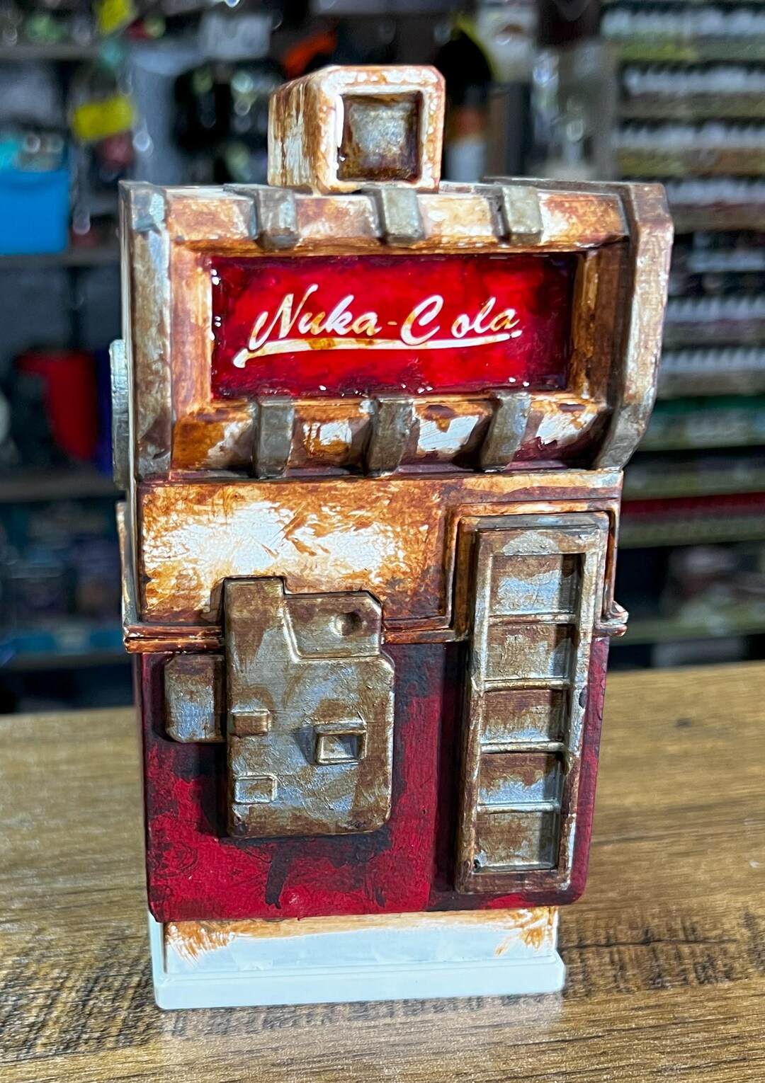 Fallout Nuka-a-cola Vending Machine Deck Box Handcrafted Card Storage ...
