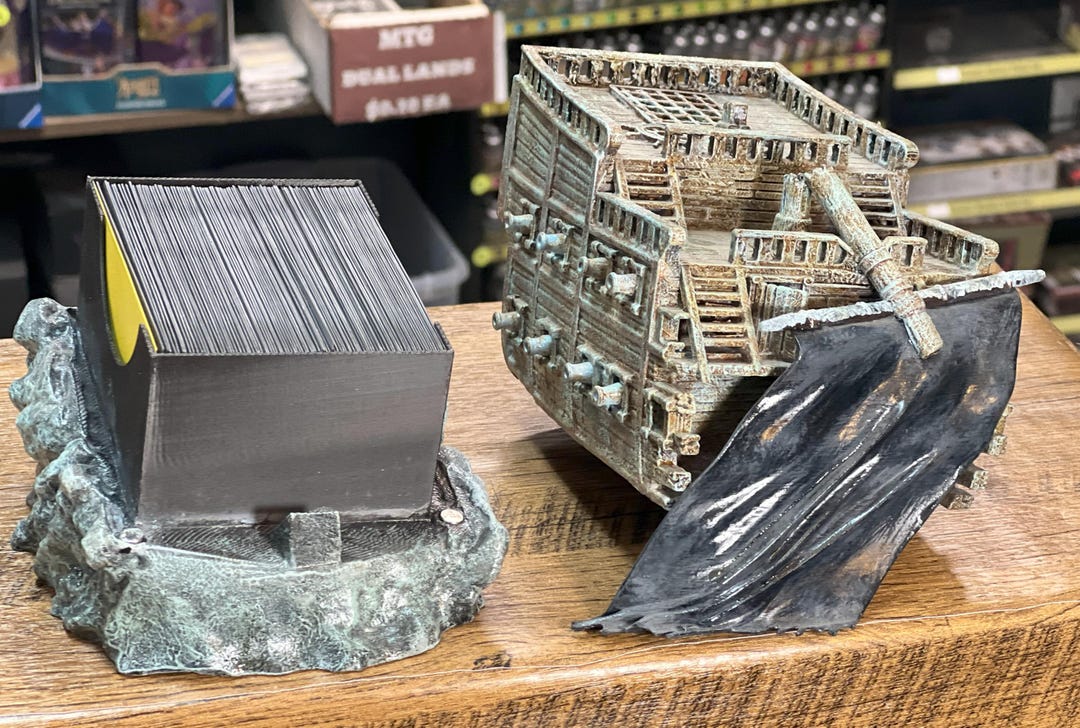 Pirate Ship Commander Deck Box, 100+ Slevved One-of-a-kind MTG EDH - Etsy