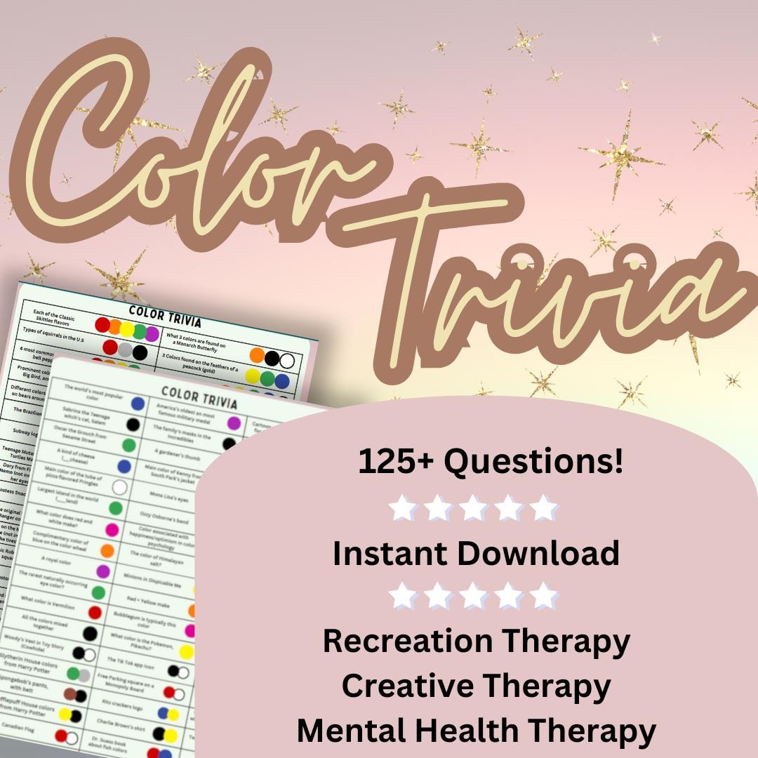 Color Trivia Activity - 125+ Color-themed Questions and Answer Cards ...