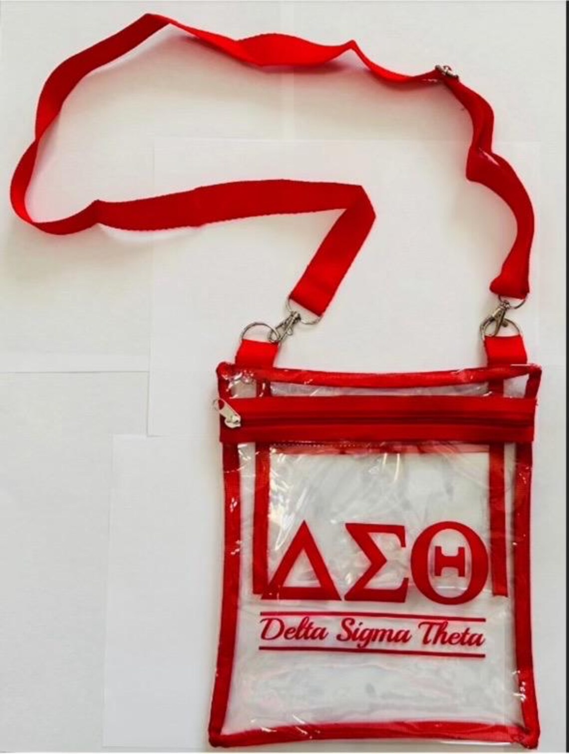 Delta Sigma Theta Crossbody Clear Bag. Perfect for Football Games ...